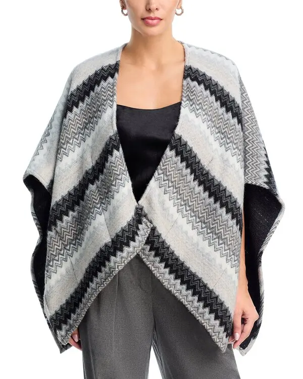 Missoni Striped Cape With Pockets