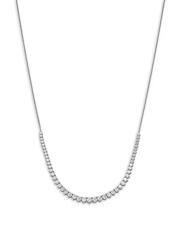 Bloomingdale'S 14k Graduated Diamond Necklace 3.0 Tcw - White Gold