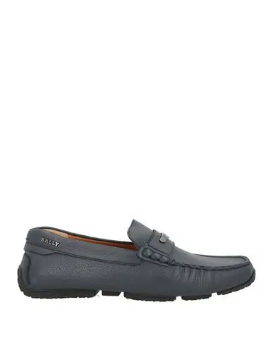 Bally Pebbled Leather Driving Loafers - Grey