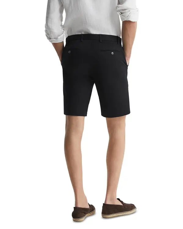 REISS Modern Fit Casual Chino 7 Shorts - Black