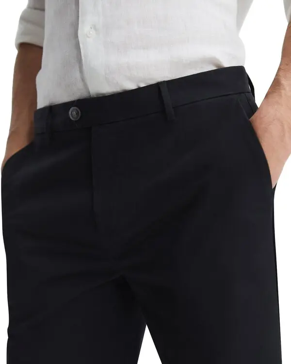 REISS Modern Fit Casual Chino 7 Shorts - Black