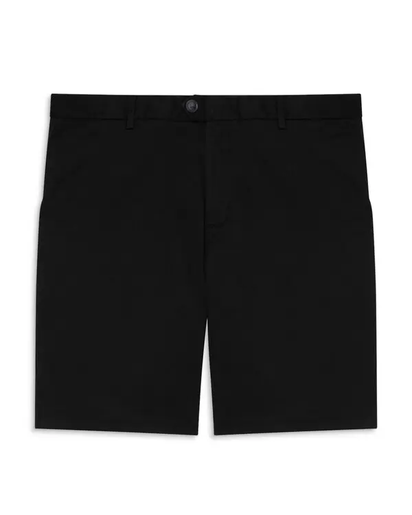REISS Modern Fit Casual Chino 7 Shorts - Black