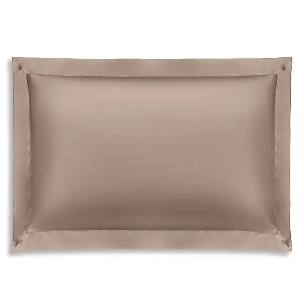 Gingerlily Solid Silk Sham, Standard/queen - Mocha