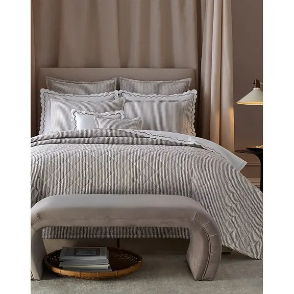 MATOUK Matteo Quilted King Sham - Bark