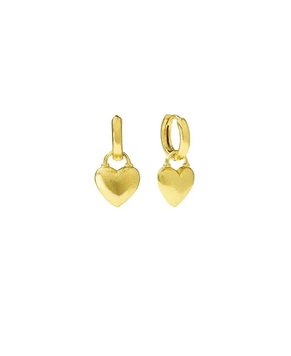 OTTOMAN HANDS Niko Heart Huggie Earrings - Gold