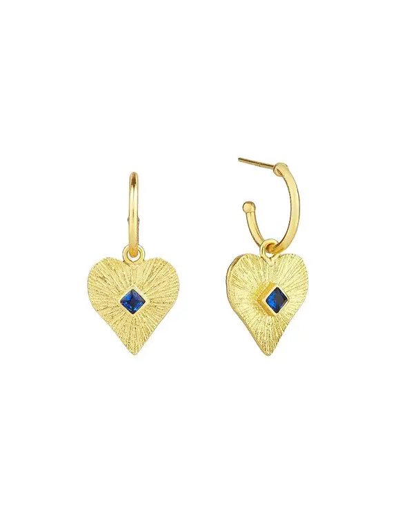 OTTOMAN HANDS Heart Hoop Earrings - Gold