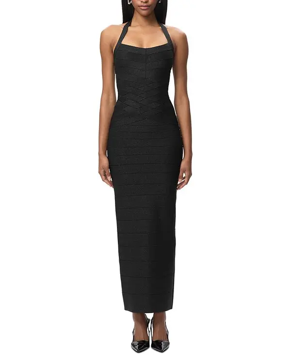Herve Leger Maxine Gown - Black