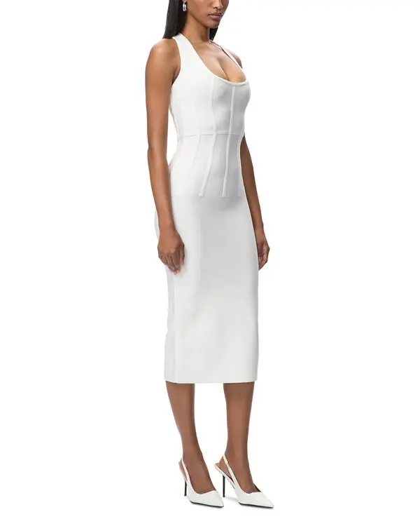 Herve Leger Willa Dress - Alabaster