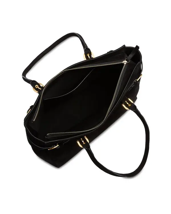 REFORMATION Beatrice Suede Tote - Black