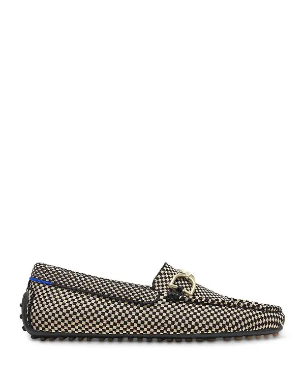 Rothy's The Double Bit Driver Loafers - Classic Micro Check