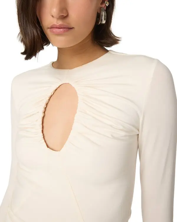 THE LINE BY K Demi Keyhole Top - Vanilla
