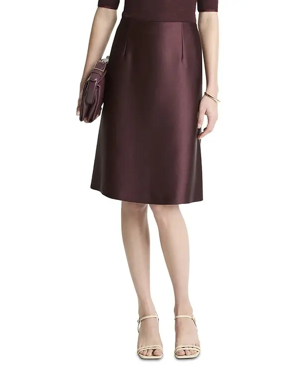 Vince Pebbled Satin Skirt