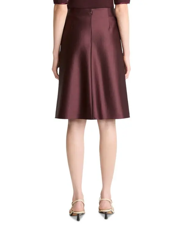Vince Pebbled Satin Skirt