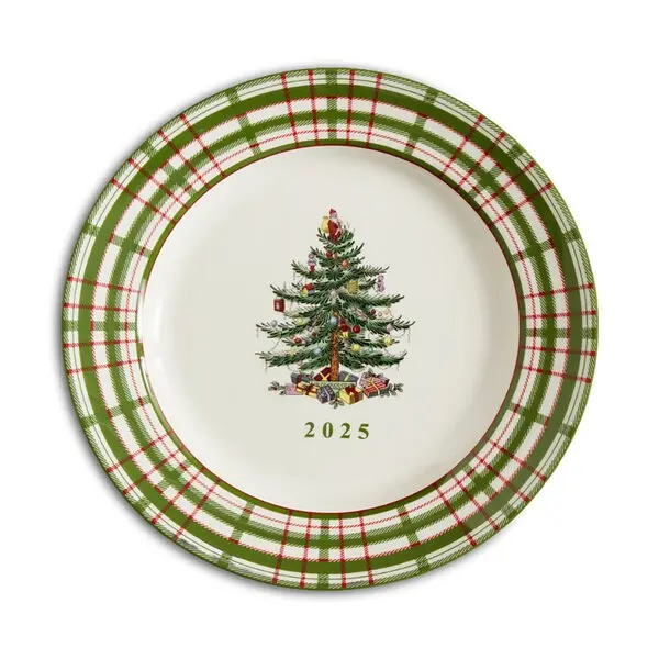 SPODE Christmas Tree 2025 Annual Collector Plate - Green