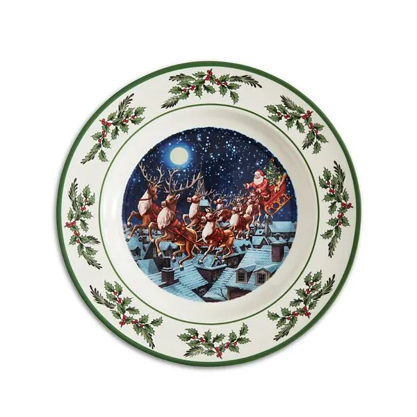 SPODE Christmas Tree 2025 Annual Collector Dinner Plate - Green