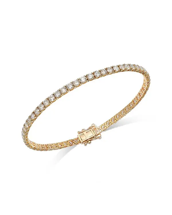 Bloomingdale'S Certified Lab Grown Diamond Tennis Bracelet 5.0 Tcw - Gold