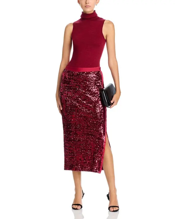 BOSS Ebibi Sequin Embellished Bodycon Skirt