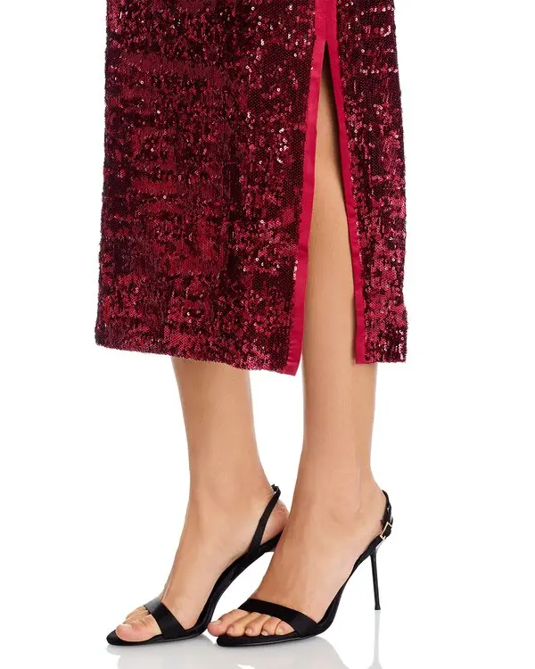 BOSS Ebibi Sequin Embellished Bodycon Skirt