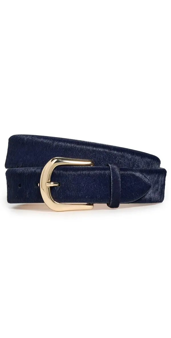 B-low The Belt Kennedy Calf Hair Belt - Navy Gold