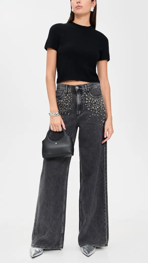 Rag & Bone Featherweight Sofie High-rise Wide-leg Jeans