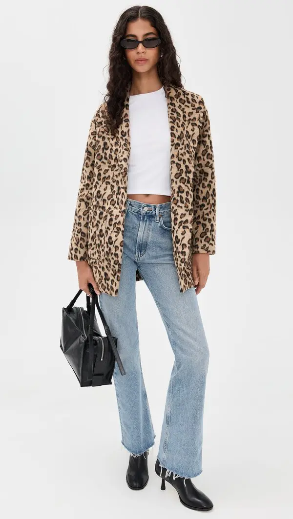Z Supply Lennon Animal Print Coat