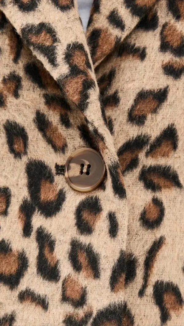 Z Supply Lennon Animal Print Coat