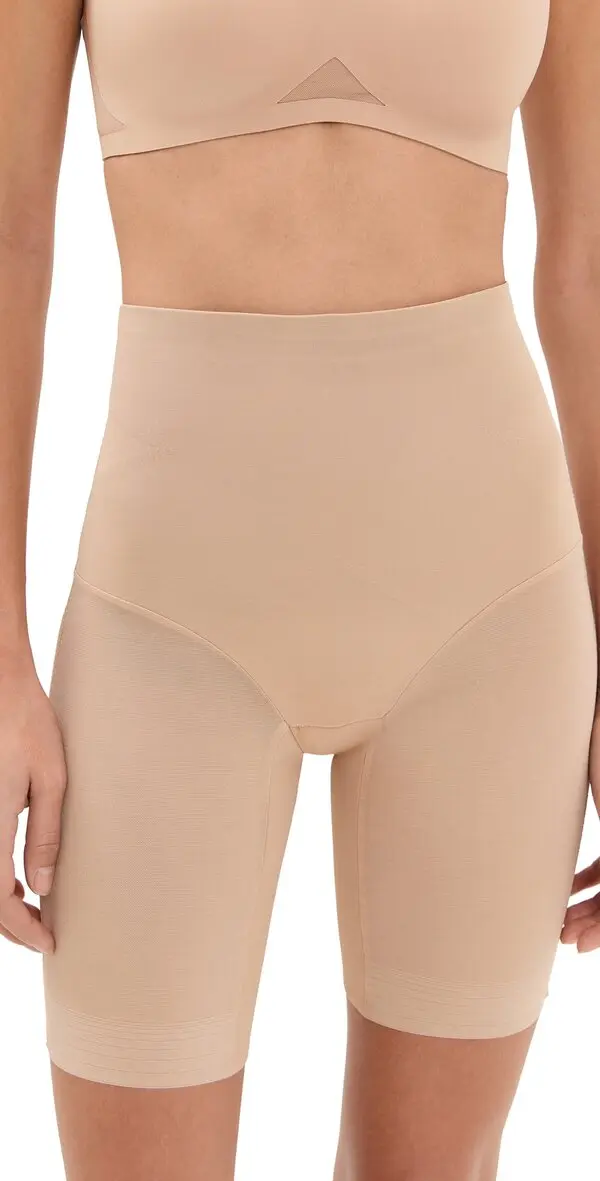 HONEYLOVE Superpower Mid-waist Shorts - Sand