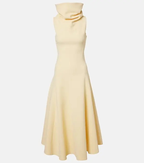 Jacquemus Triangle Midi Dress - Yellow