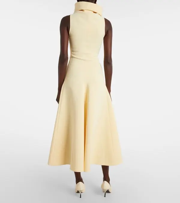 Jacquemus Triangle Midi Dress - Yellow