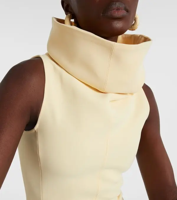 Jacquemus Triangle Midi Dress - Yellow