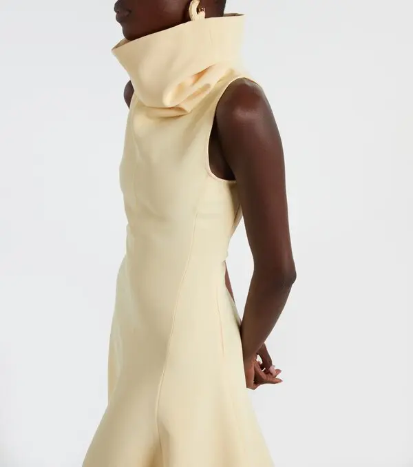 Jacquemus Triangle Midi Dress - Yellow