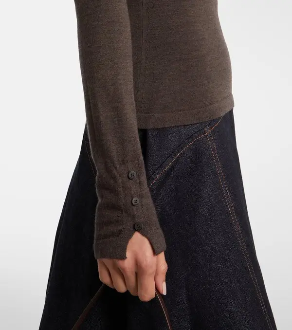 Jacquemus Wool Polo Shirt - Brown