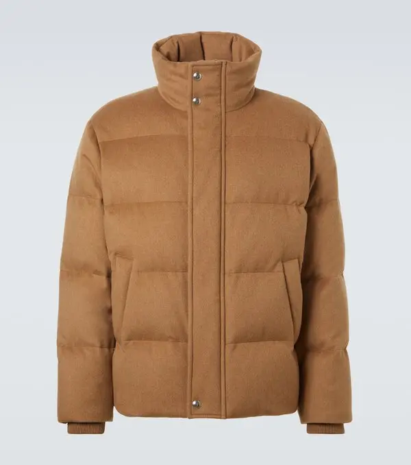 Loro Piana Giulio Cashmere Down Jacket - Brown