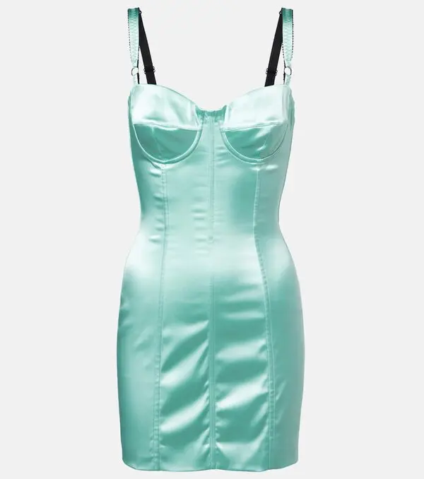 Dolce & Gabbana Bustier Satin Dress