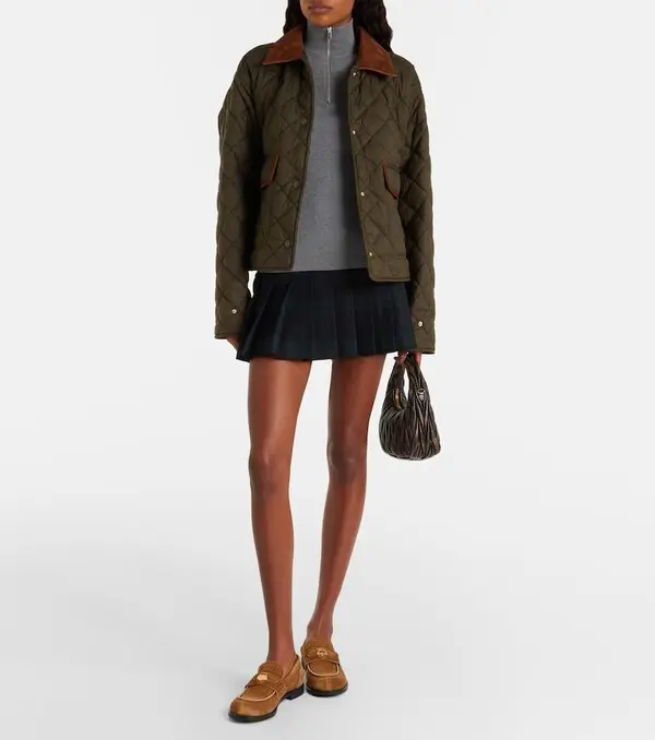 Miu Miu Cotton Half-zip Top