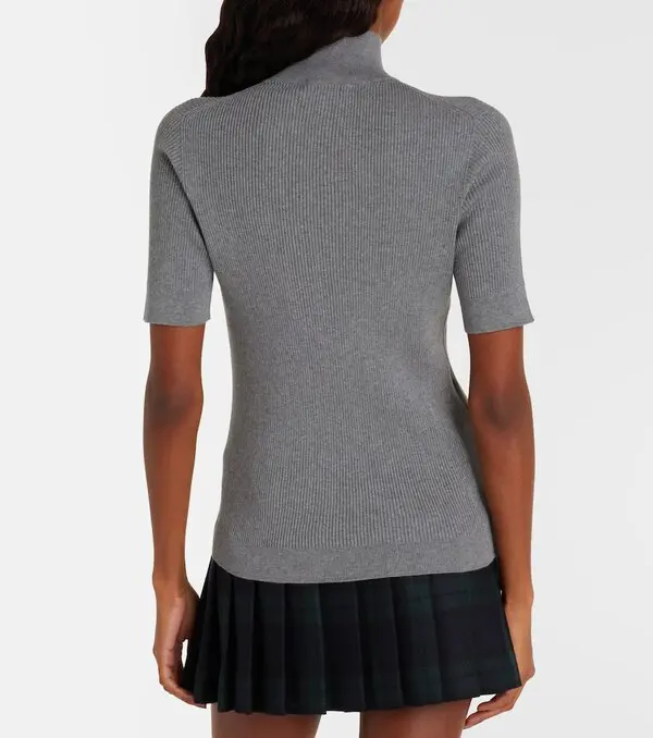 Miu Miu Cotton Half-zip Top