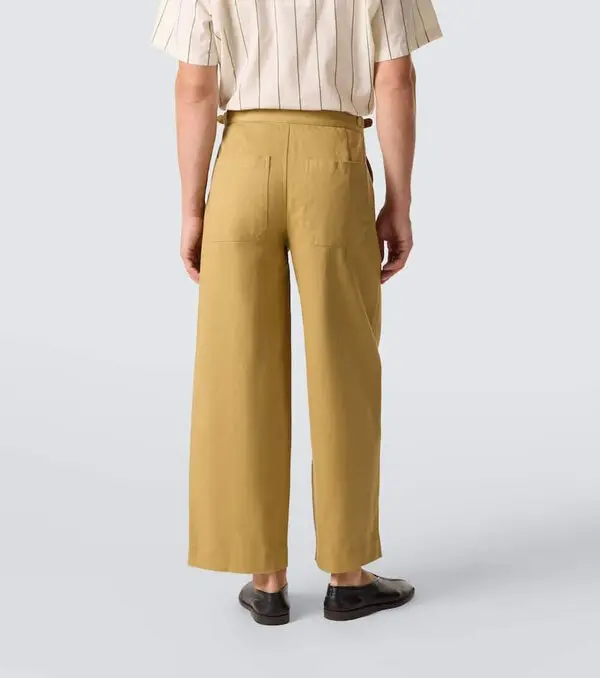 BODE Cotton Twill Wide-leg Pants