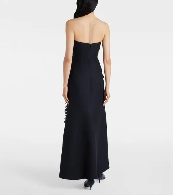 EMILIA WICKSTEAD Leilani Embellished Strapless Gown