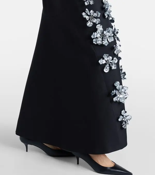 EMILIA WICKSTEAD Leilani Embellished Strapless Gown