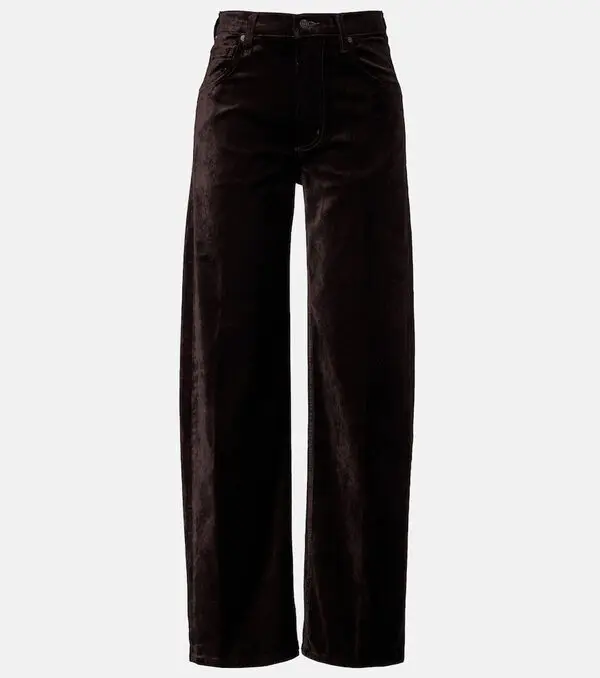 Citizens Of Humanity Ayla Cotton-blend Straight Pants - Brown