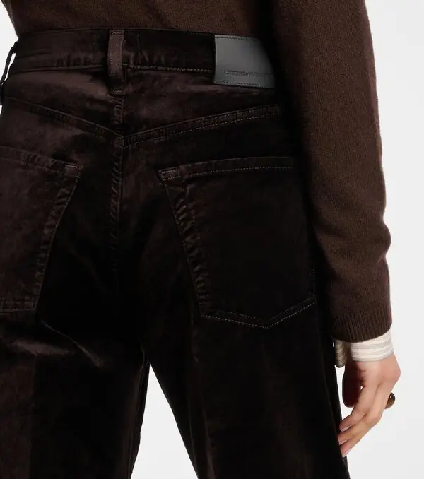 Citizens Of Humanity Ayla Cotton-blend Straight Pants - Brown