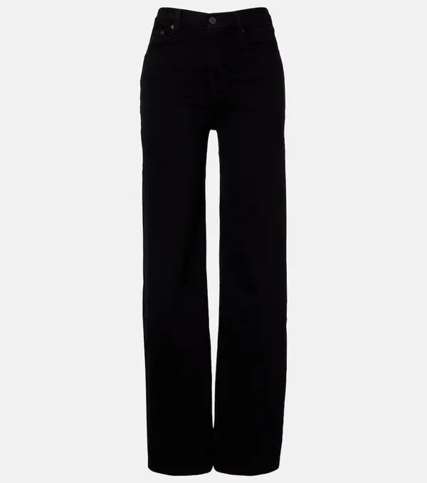 Citizens Of Humanity Lyra High-rise Wide-leg Jeans - Black