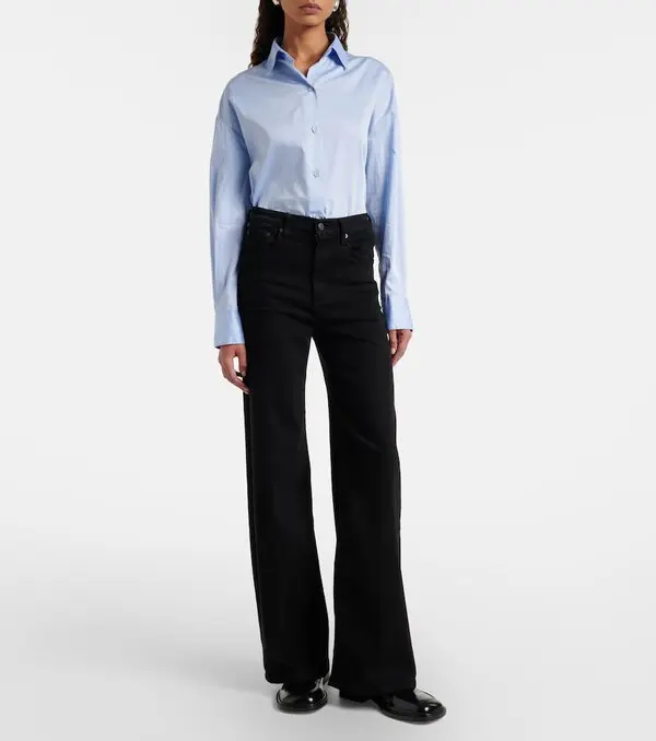 Citizens Of Humanity Lyra High-rise Wide-leg Jeans - Black