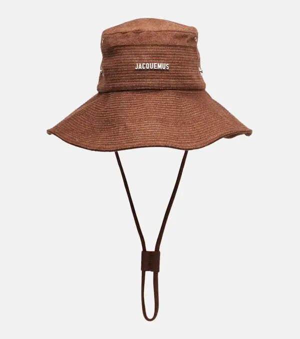 Jacquemus Artichaut Canvas Bucket Hat - Brown