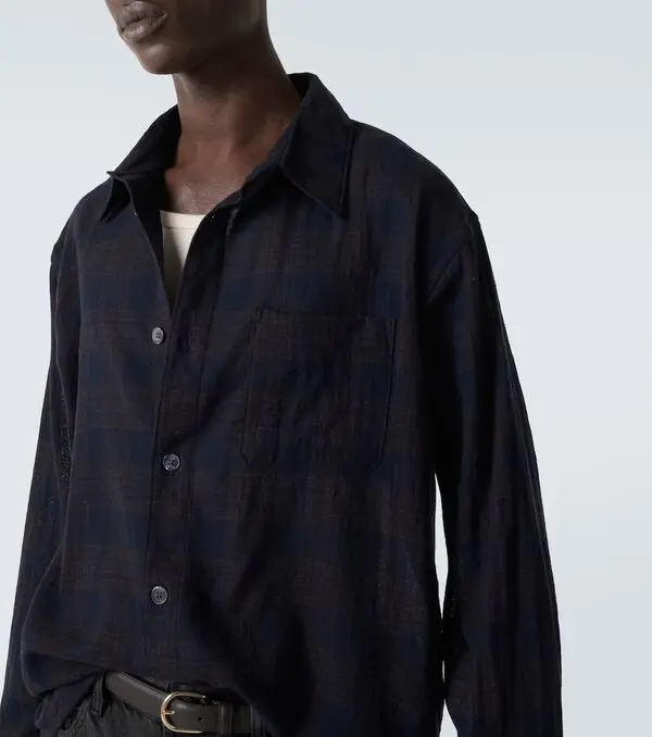FRAME Plaid Wool Shirt