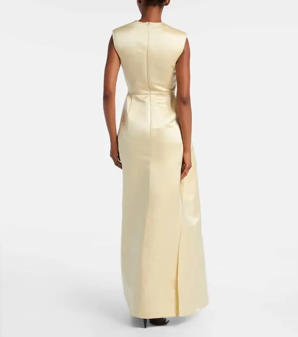 Givenchy Draped Silk Satin Gown