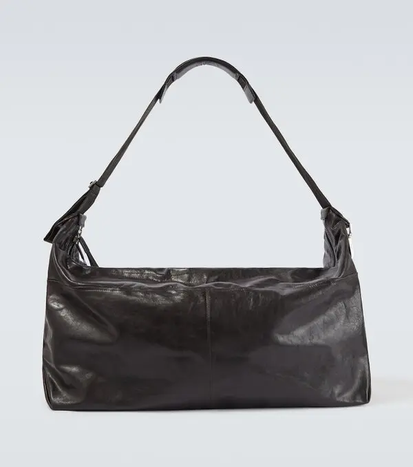 LEMAIRE Berlingot 72h Leather Duffle Bag - Brown