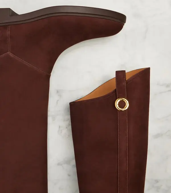 Loro Piana Kilda Suede Knee-high Boots