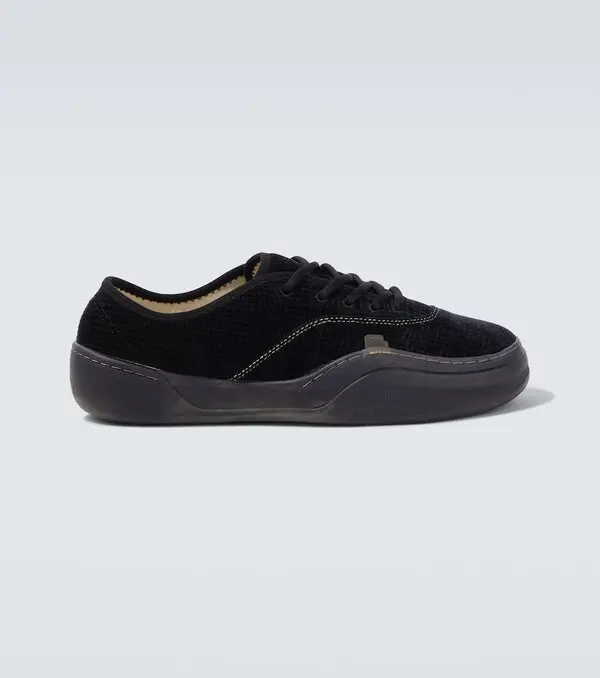 ERL Corduroy Lace-up Sneakers - Black