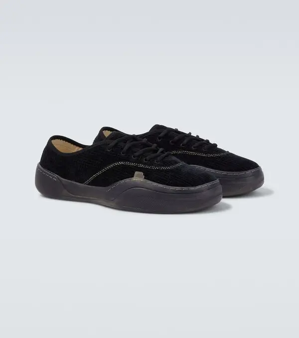 ERL Corduroy Lace-up Sneakers - Black